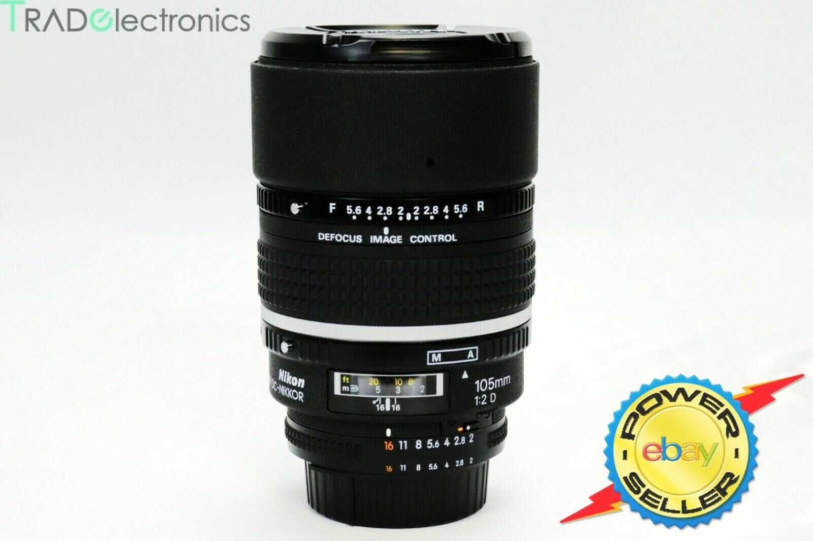 ( Mint) Nikon AF DC NIKKOR 105mm f/2 D Telephoto Prime Lens FX DX ...